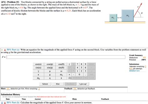 Solved 6 Problem 15 Two Blocks Connected By A String Are