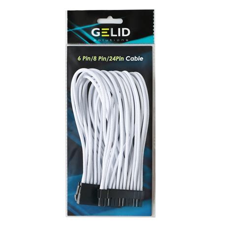 Gelid 24 Pin Eps Atx Extension White Cable Ca 24p 02