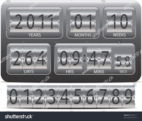 Countdown Timervector Easy Editable Stock Vector Royalty Free