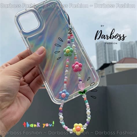 Jual 2 Gantungan Hp Estetik Tali Hp Strap Hp Beads Tali Gantungan Hp Lanyard For Phone