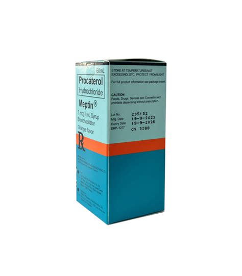 Rx Meptin Procaterol 5mcg 60ml Syrup