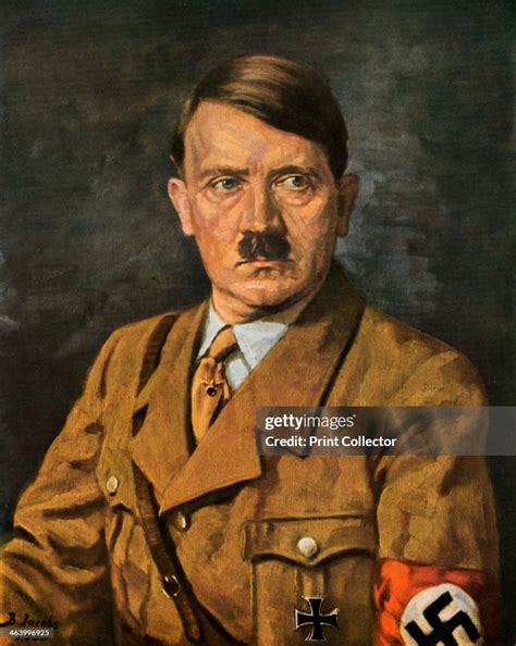 Portrait Of Adolf Hitler 1933 Adolf Hitler Became Leader Of The