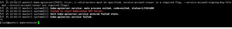 二进制安装k8s Apiserver 组件启动失败 Etcd Servers Must Be Specified Service