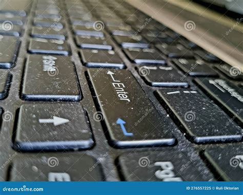 Enter Key On Keyboard With Bokeh Effect Stock Image Image Of Effect Keyboard 276557225