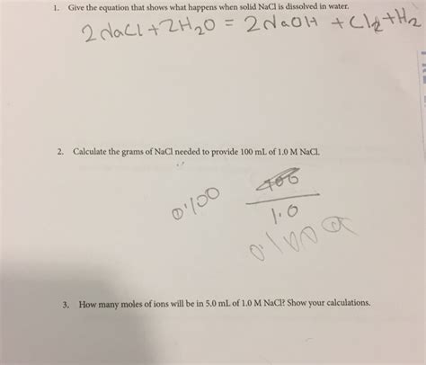 Solved Give The Equation That Shows What Happens When Solid Chegg