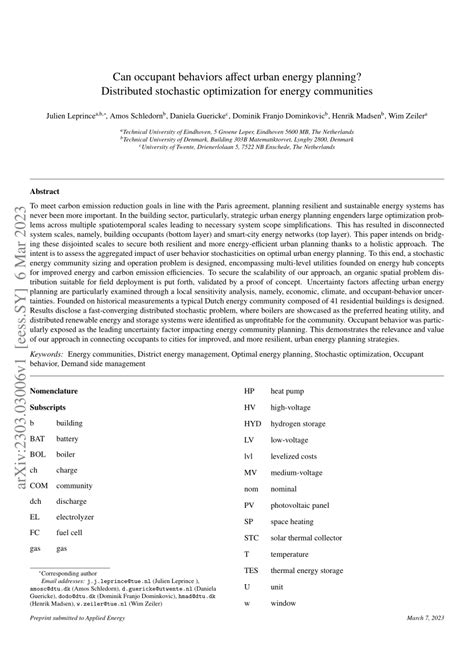 Pdf Can Occupant Behaviors Affect Urban Energy Planning Distributed