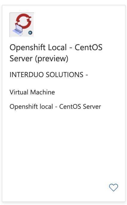 Interduo Openshift Local