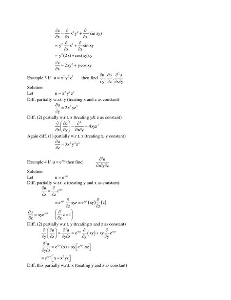 Solution Partial Differntiation Examples Studypool Solution Partial Differntiation Examples Studypool