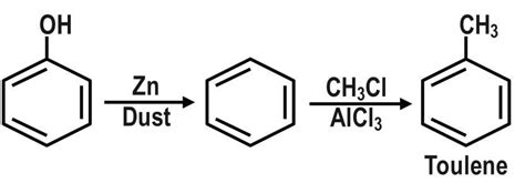 How Do You Convert 1 Phenol To Toluene 2 Formaldehyde To Ethanol