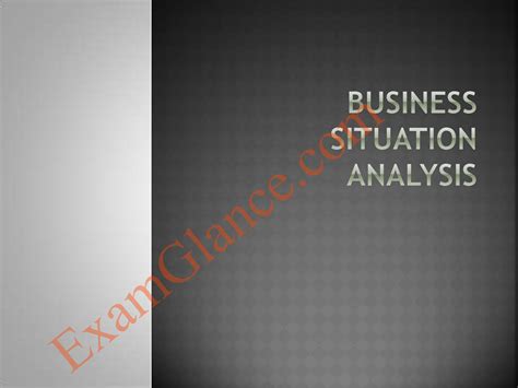 Business Situation Analysis Templates At