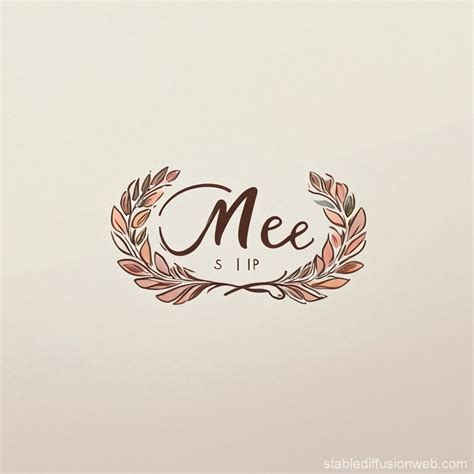 Modern Cursive App Logo Stable Diffusion Online