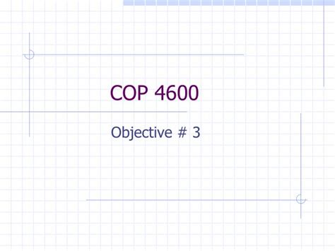 Ppt Cop 4600 Powerpoint Presentation Free Download Id341177
