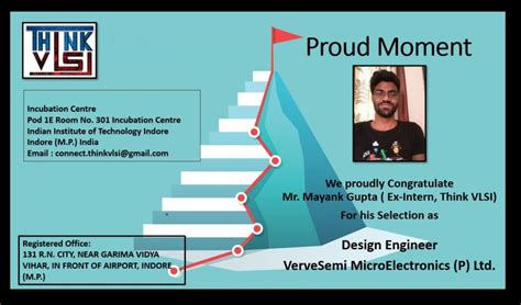 Mayank Gupta On Linkedin Been A Great Journey With Thinkvlsi For The Past Year I Have Learnt