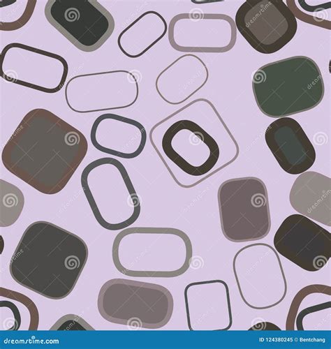 Seamless Background Abstract Geometric Rounded Rectangle Pattern For Design Vector Creative