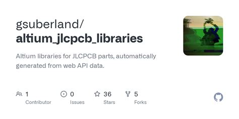 Github Gsuberland Altium Jlcpcb Libraries Altium Libraries For Jlcpcb Parts Automatically