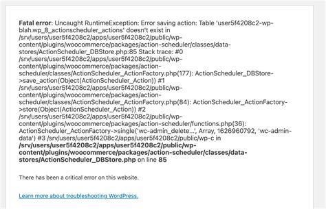 Fatal Error When Deleting User That Is Part Of New Sub Site Issue Woocommerce