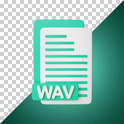 Premium Psd Wav File Format 3d Rendering
