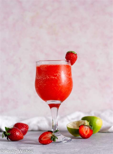 Strawberry Daiquiri Mocktail Pastry Wishes