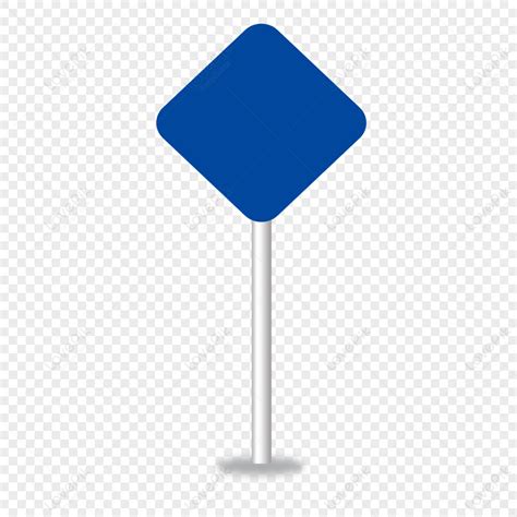 Blue Warning Label With Large Prismatic Borderpointerdirection Border