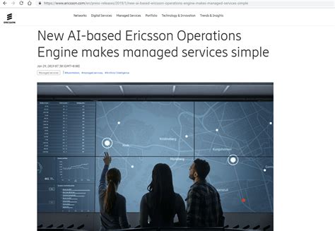 Ericsson Intros Ai Based Managed Services Converge Digest