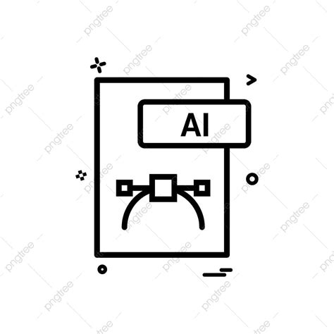 File Format Vector Hd Images Ai File Format Icon Vector Design Type Symbol Abstract PNG