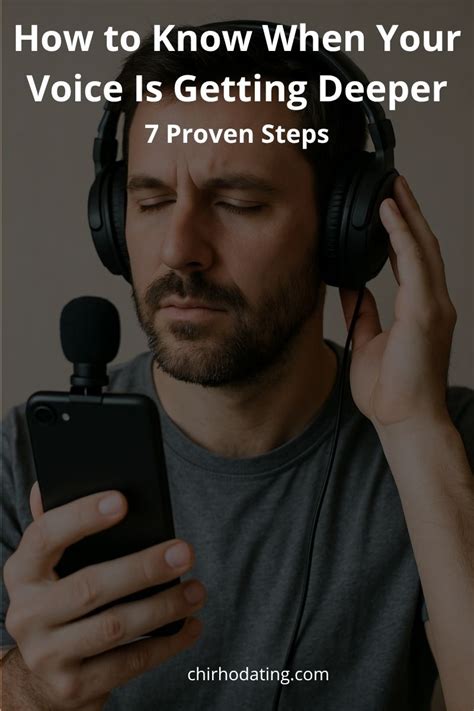 How To Know When Your Voice Is Getting Deeper 7 Signs