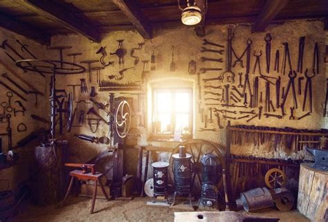 Buy Leyiyi 7x5ft Vintage Smithy Workshop Backdrop Hardware Rustic