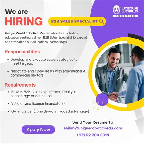 Wearehiring Roboticsrevolution Uniqueworldrobotics B2bsales Techjobs Roboticseducation