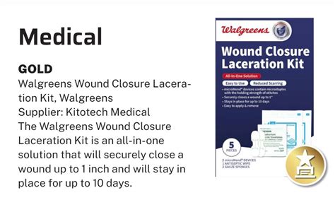 Kitotechs Micromend® Laceration Repair Kit Under Walgreens Private Label Brand Named Best New