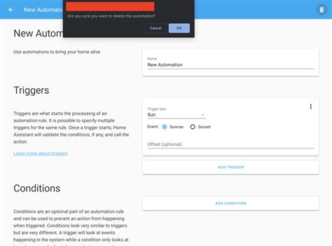 List Of Automations Gets Emptied When Deleting One · Issue 3326 · Home Assistantfrontend · Github