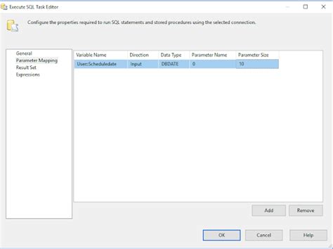 Developer Points SSIS How To Pass Input Parameter In Execute SQL Task