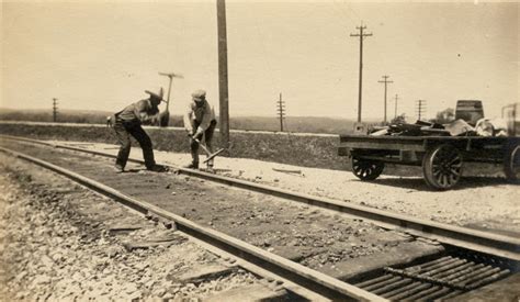 Men Working On Railroad The Portal To Texas History