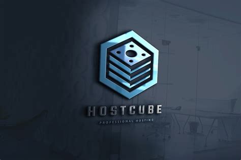 Host Cube Logo Template Шаблон логотипа на тему графика