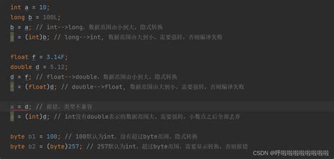 【javase】数据类型与变量 Csdn博客