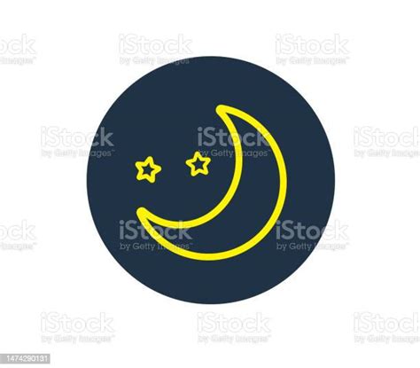 흰색 배경에 격리된 달과 별 아이콘 밤 아이콘입니다 벡터 그림 가득 찬에 대한 스톡 벡터 아트 및 기타 이미지 가득 찬 검은색 꿈같은 Istock
