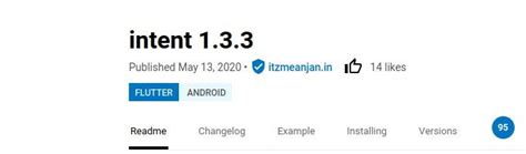 released v1️⃣ 3️⃣ 2️⃣ of `intent` your one stop solution for handling android intent from