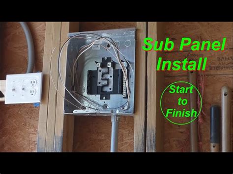 Sub Panel Install Start To Finish Outbuilding Shop Barn Garage