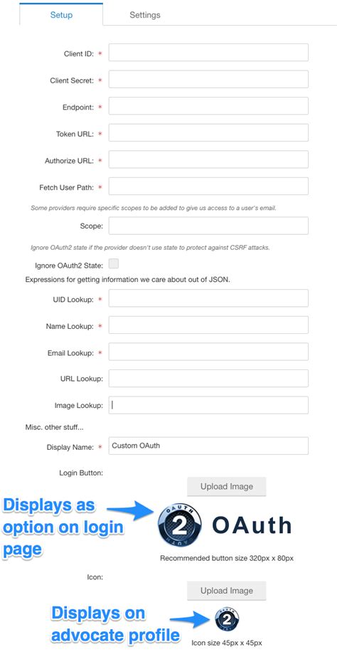 Configuring Oauth 2 Influitive Support