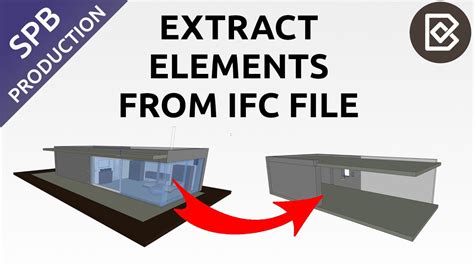 How To Extract Elements From Ifc File Using Bonsai Bim Youtube