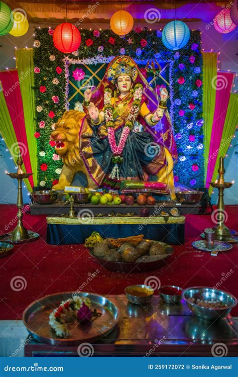 A Beautiful Idol Of Maa Durga Stock Photo Image Of Ambika Maharashtra 259172072