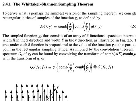 241 The Whittaker Shannon Sampling Theorem To