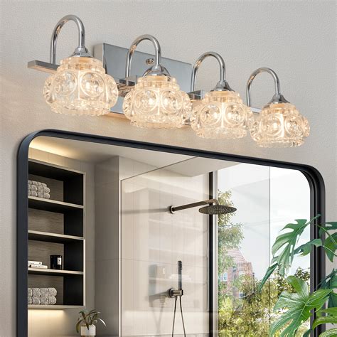 Lolado Retro 4 Light Bathroom Vanity Light Fixturebrushed Nickel