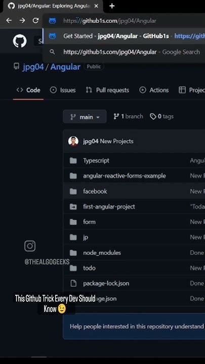Github Trick Every Dev Should Know 😉😎 Github Git Trick Trickshots Youtube