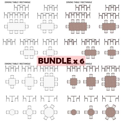 Autocad Blocks Dining Table Top Front And Side View Download