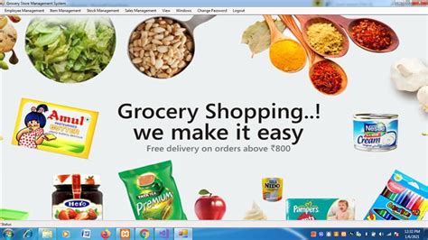 And Mysql Project On Grocery Store Management System