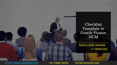 checklist template in oracle fusion hcm