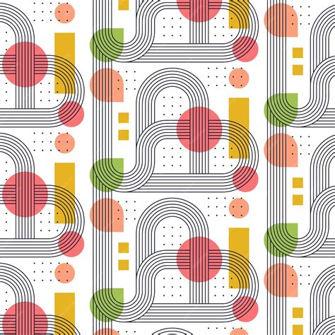 손으로 그린 Boho 기하학적 패턴 디자인 무료 벡터