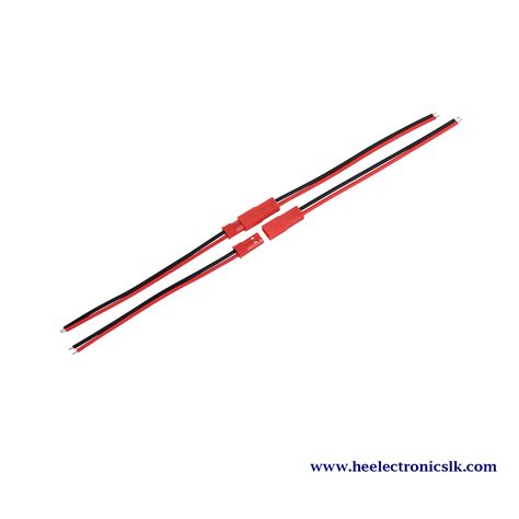 Jst 2p Plug Connector 2 Pin Male 20cm Plug Connector 22awg Hande