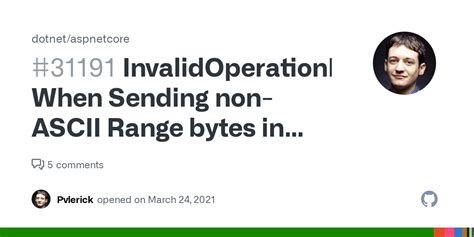 Invalidoperationexception When Sending Non Ascii Range Bytes In Request Line · Issue 31191