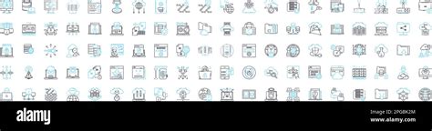 Cloud Networking Vector Line Icons Set Cloud Networking
